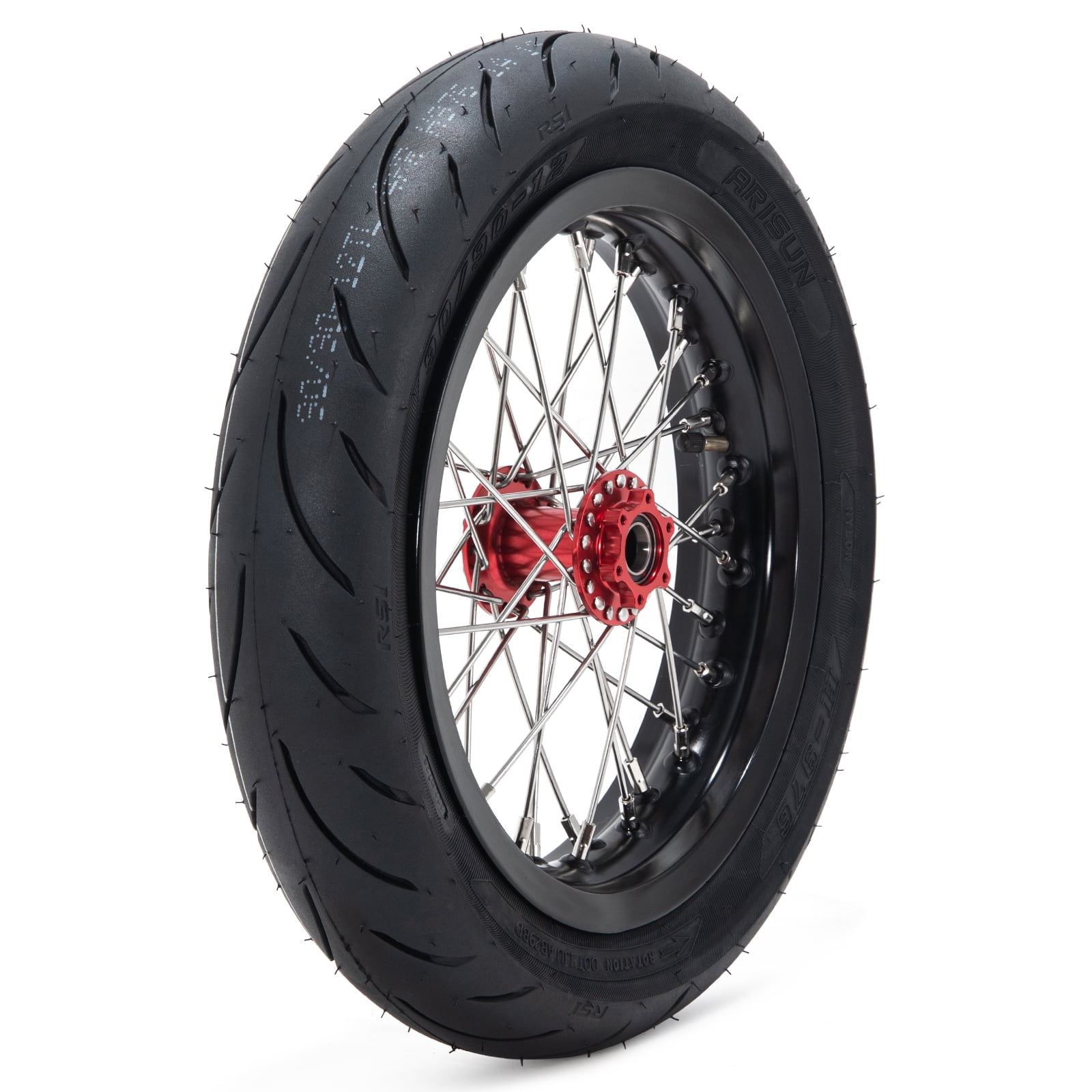 12"x2.15" Spoke Front Wheel Rim Hub with Inner Tube for Sur-Ron Light ...