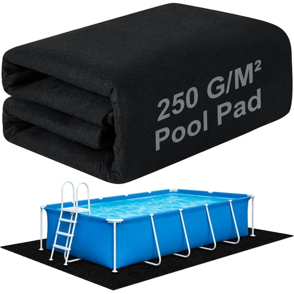 12 x20Ft Rectangular Pool Liner Pad for Above Ground Swimming Pools ...