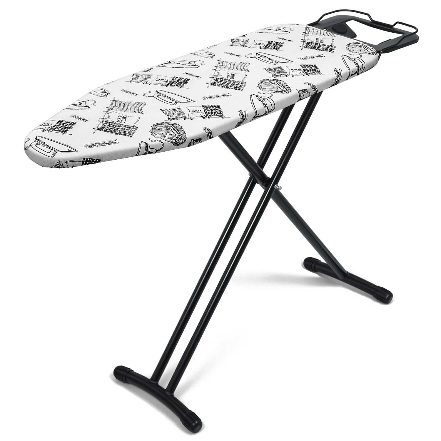 12"x36" White Ironing Board with Heat Resistant Cover and Thicken Felt ...