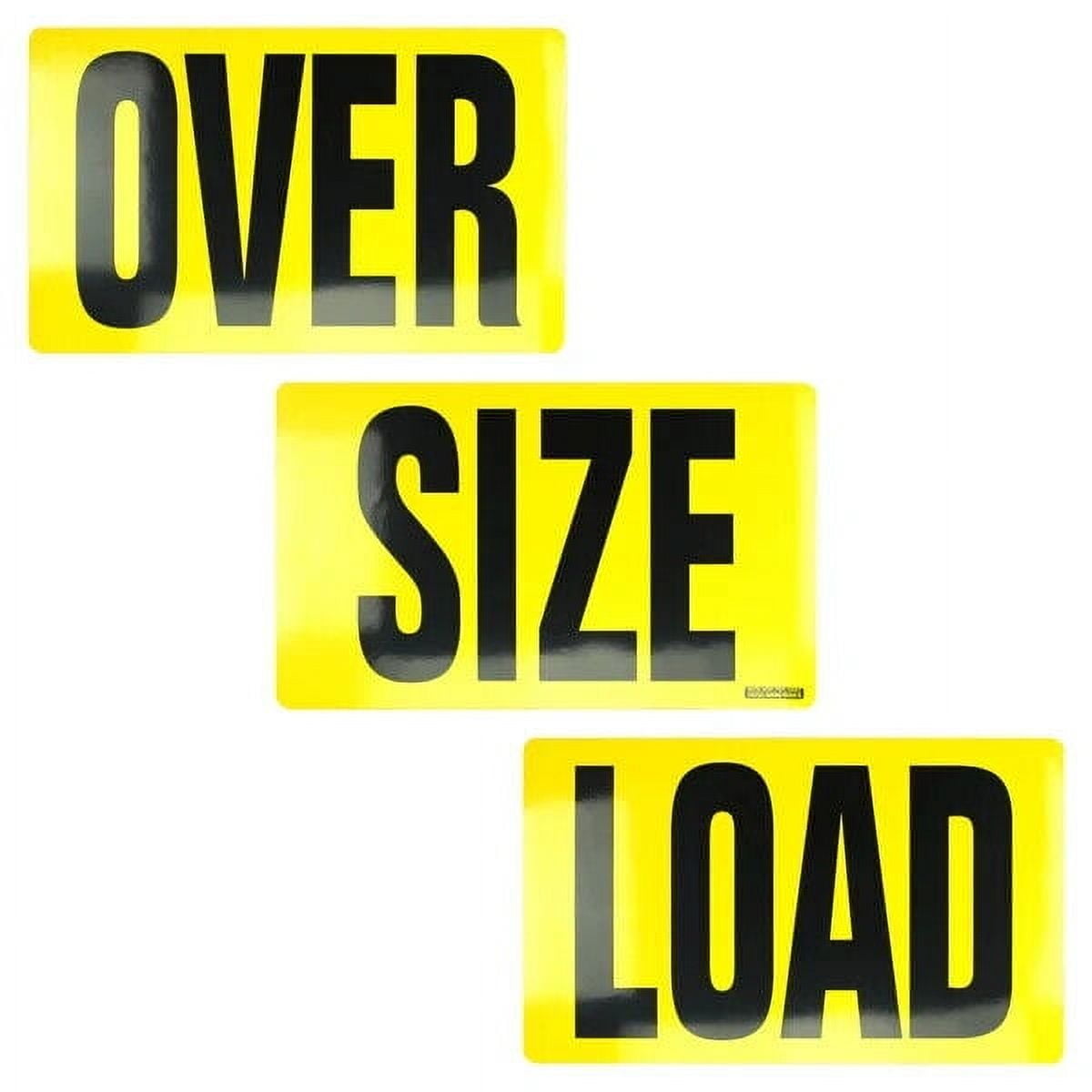 12"x60" 3 piece Magnetic Oversize Load Sign for Escort/Pilot Car ...