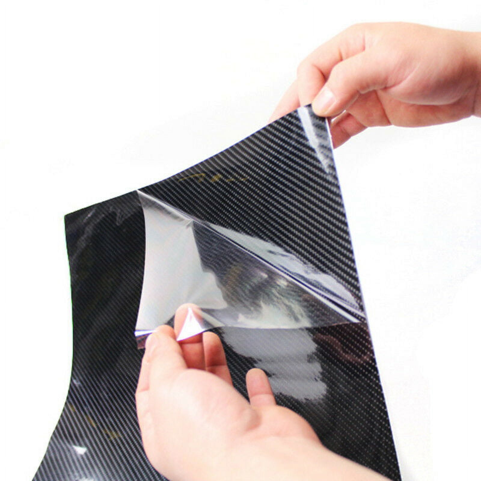12"x60" 5D Ultra Shiny Gloss Glossy Black Carbon Fiber Vinyl Wrap ...