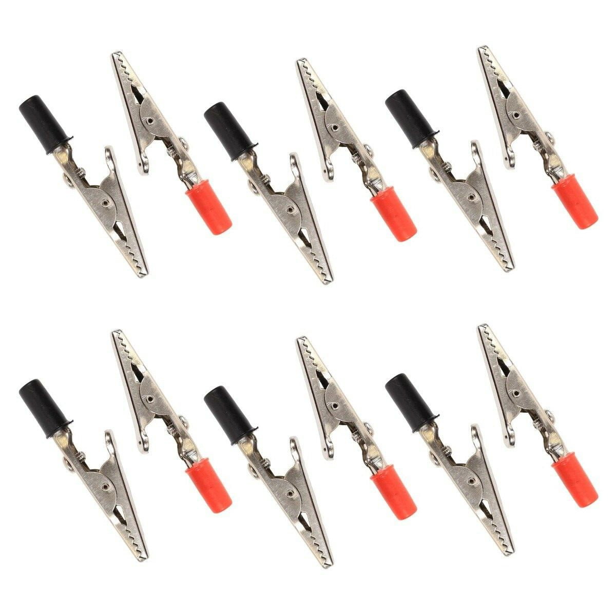 12 xCROCODILE /For Alligator CLIPS SHOCKPROof Insulated Electrical Croc ...