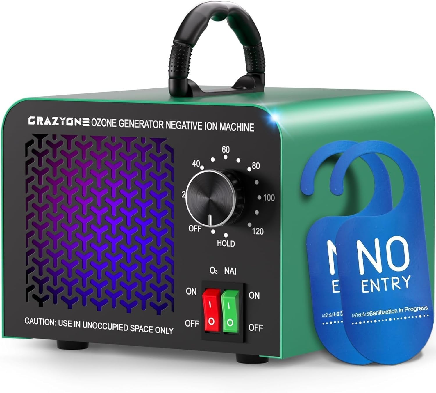 120,000mg/h Ozone Generator, High-Effective Ozone Odor Eliminator with ...