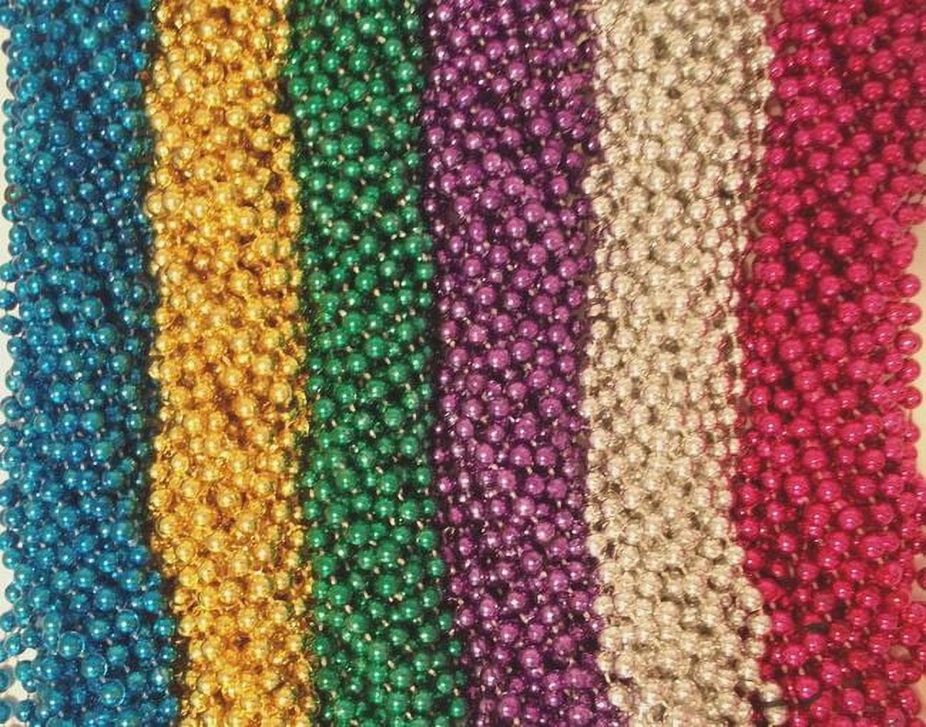120 (10 Dozen) Mardi Gras Beads Carnival Parade Necklaces Lot - Walmart.com