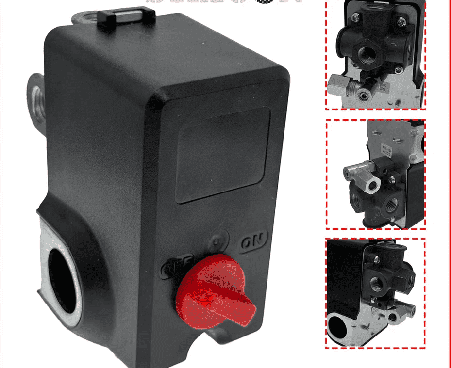 120-150 PSI Air Compressor Pressure Switch For Condor 26 Full Load Amps ...