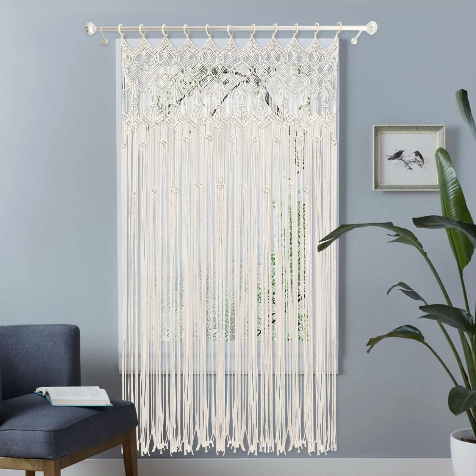 120*195cm Bohemian Style Wall Hanging Tapestry Window Curtains Decor ...