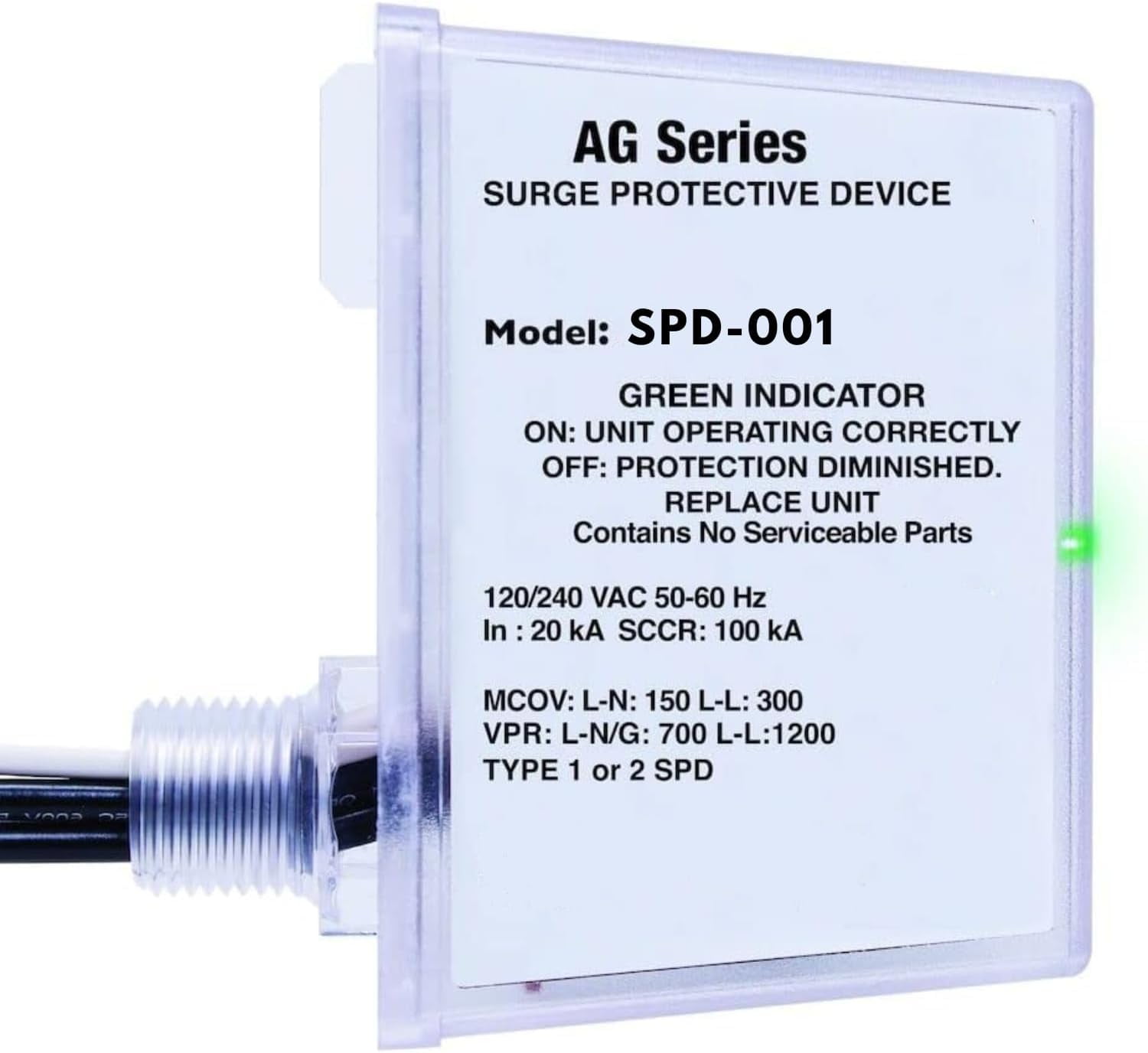 120/240 VAC Universal HVAC Surge Protective Device SPD-001, TPMOV ...
