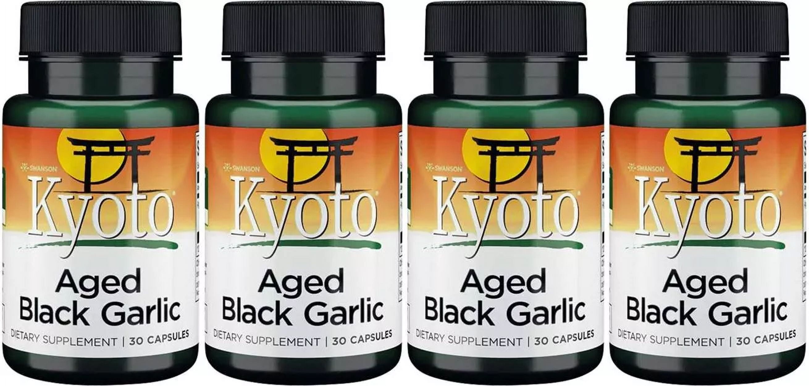 120_Caps_Kyoto_Aged_Black_Garlic_650_Mg_4X_30_Caps_Polyphenol_Allicin_+_Bonus - Walmart.com