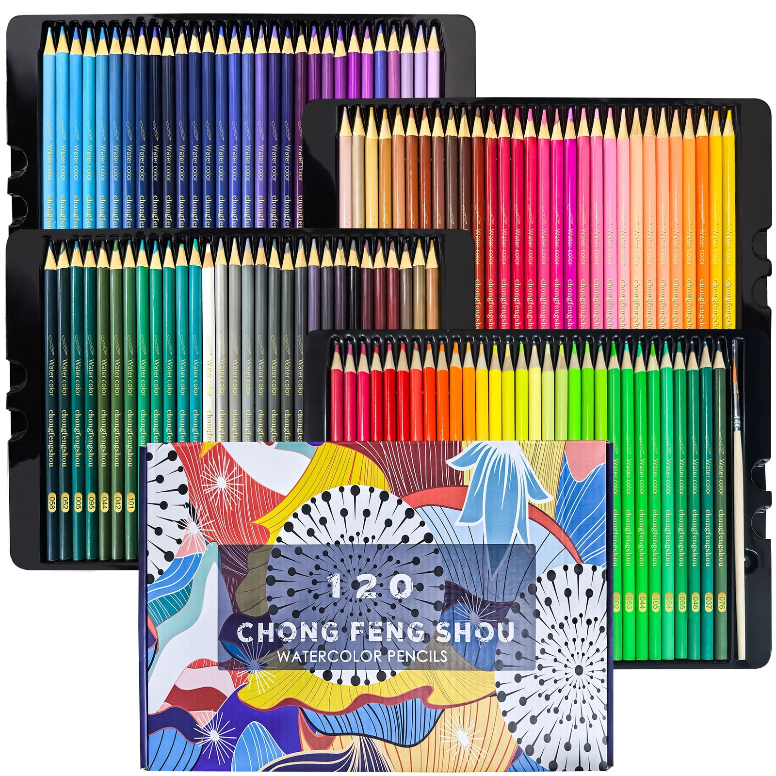 Adult Coloring Pencil Box Sets FUNLAVIE 50 Colored Pencils For Adult ...