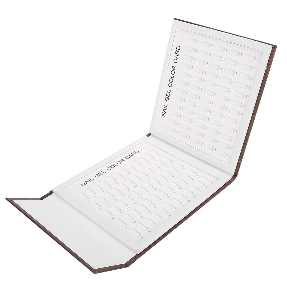 120 Colors Nail Gel Color Card Nail Polish Display Chart Book Nail Art ...