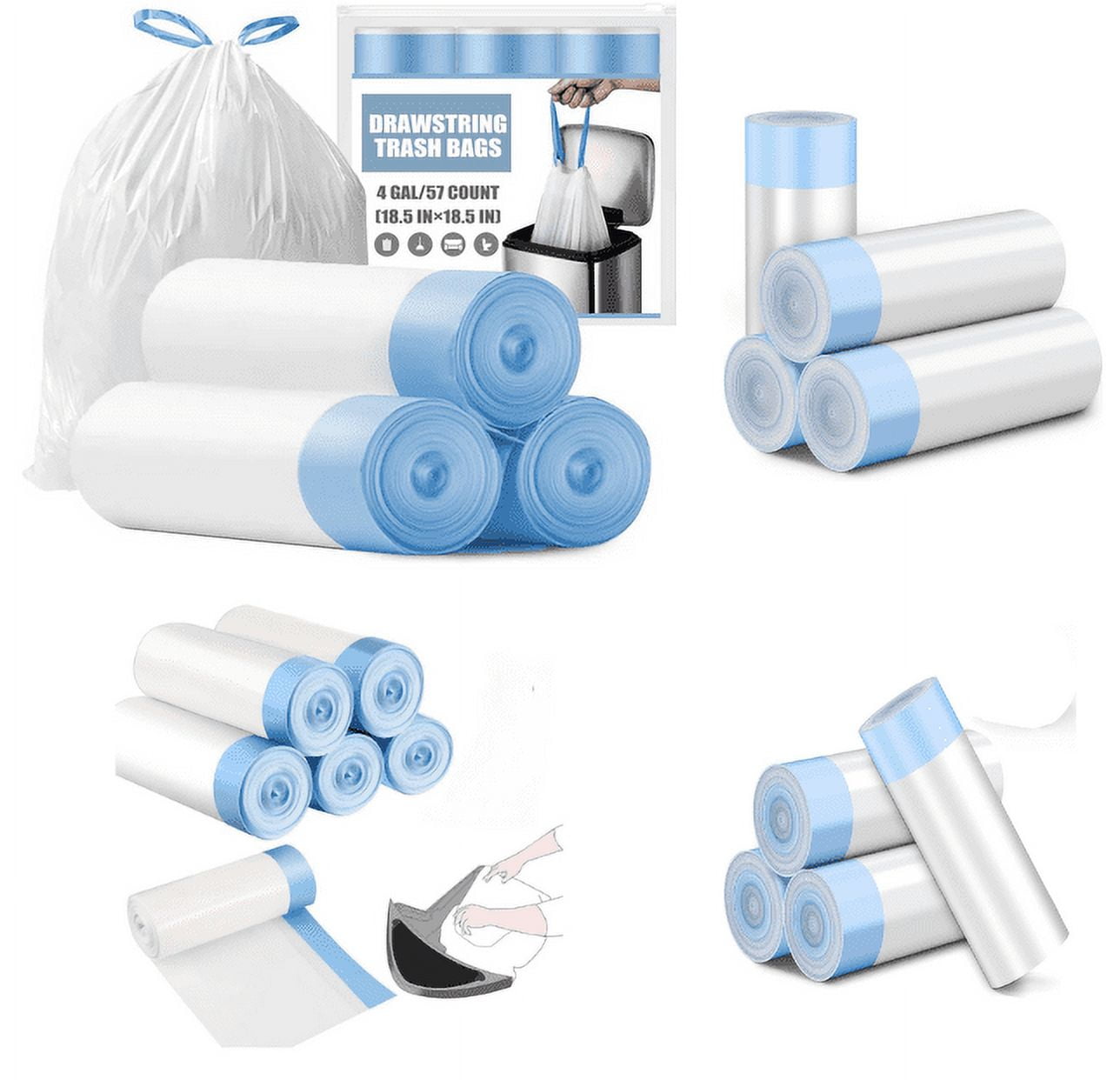 120 Counts Litter Box Liners, Self-Cleaning Cat Litter Box Bags ...
