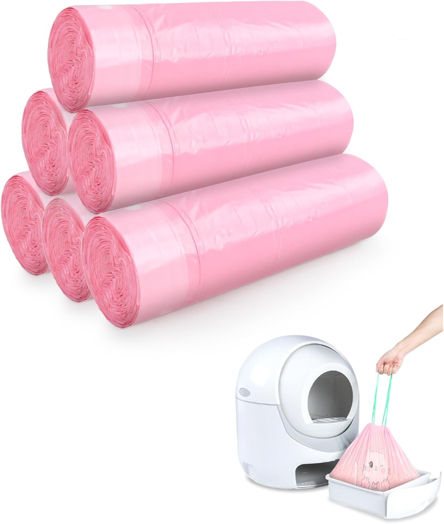 120 Count Litter Box Liners for Automatic Litter Box and Litter Box ...
