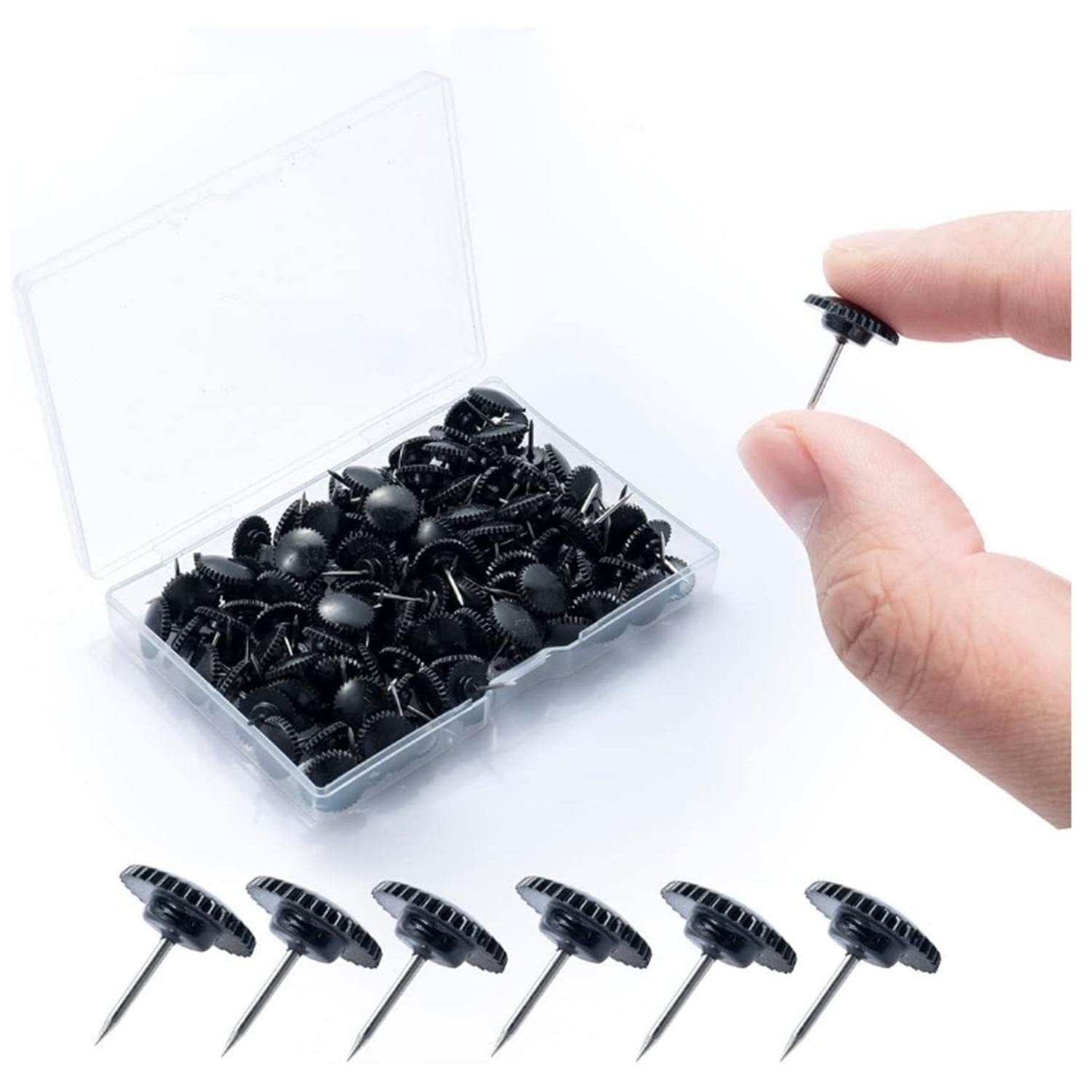 120 Count Push Pins, Thumb Tacks,Suitable for Cork Board,Wall Hanging ...