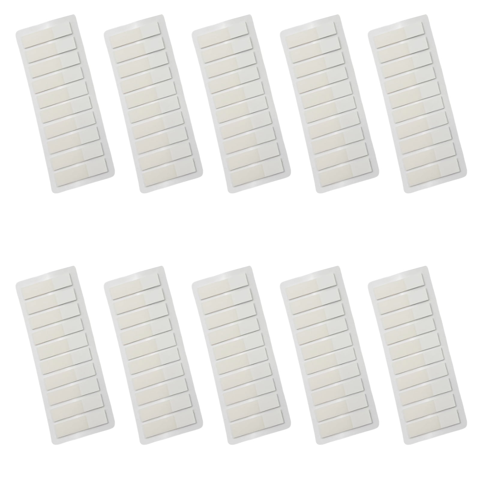 120 Counts White Clear PET Label Writable PET Page Marker Bookmarks ...