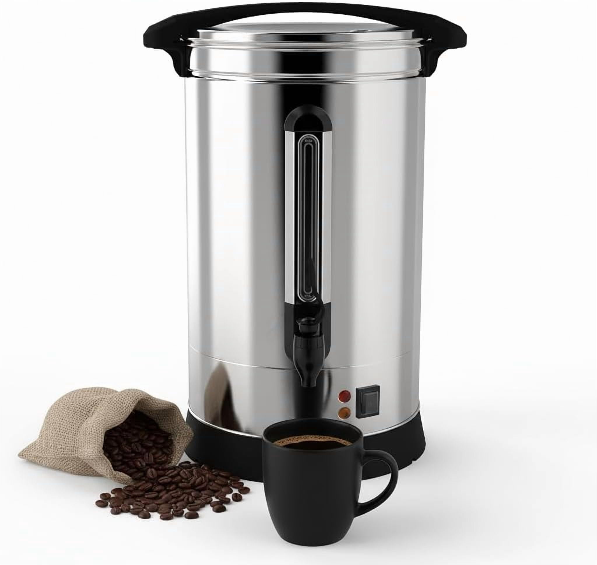 120 Cup Coffee Urn, 18L/4.8Gal Large Capacity Stainless Steel Hot ...