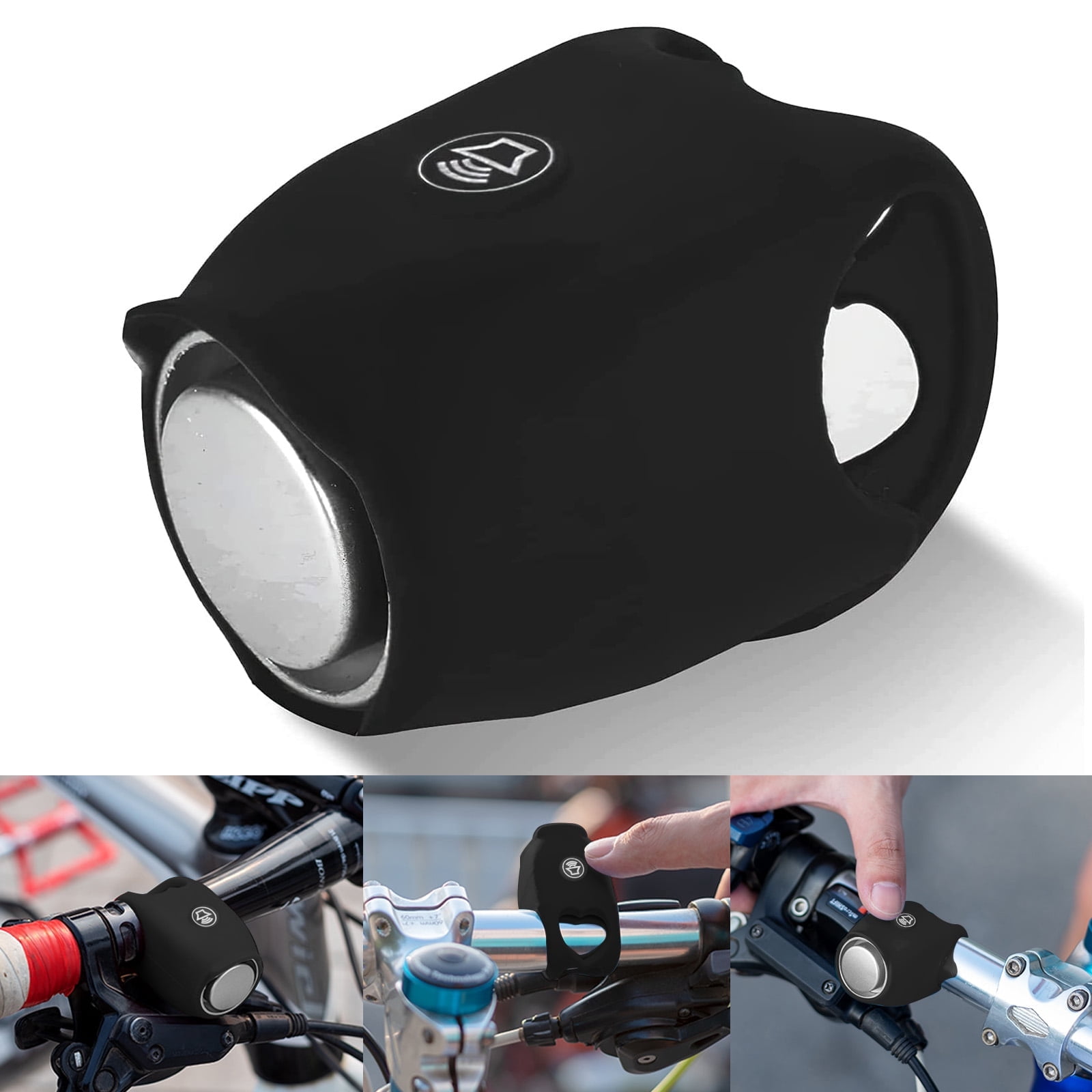 120 DB Bike Electric Bell, 6 Modes Sound Bicycle Electric Horn ...