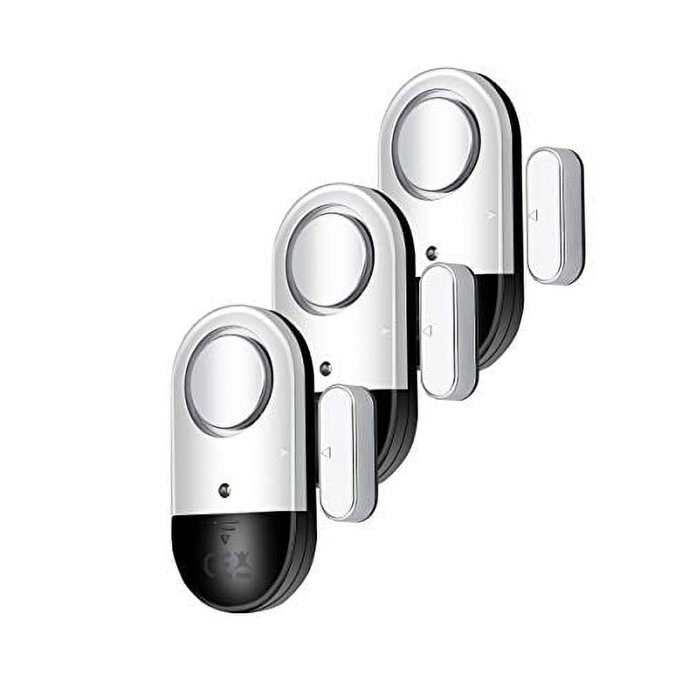 120 DB Loud Door and Window Open Alarm Sensor 3 Pack for Kids, Dementia ...