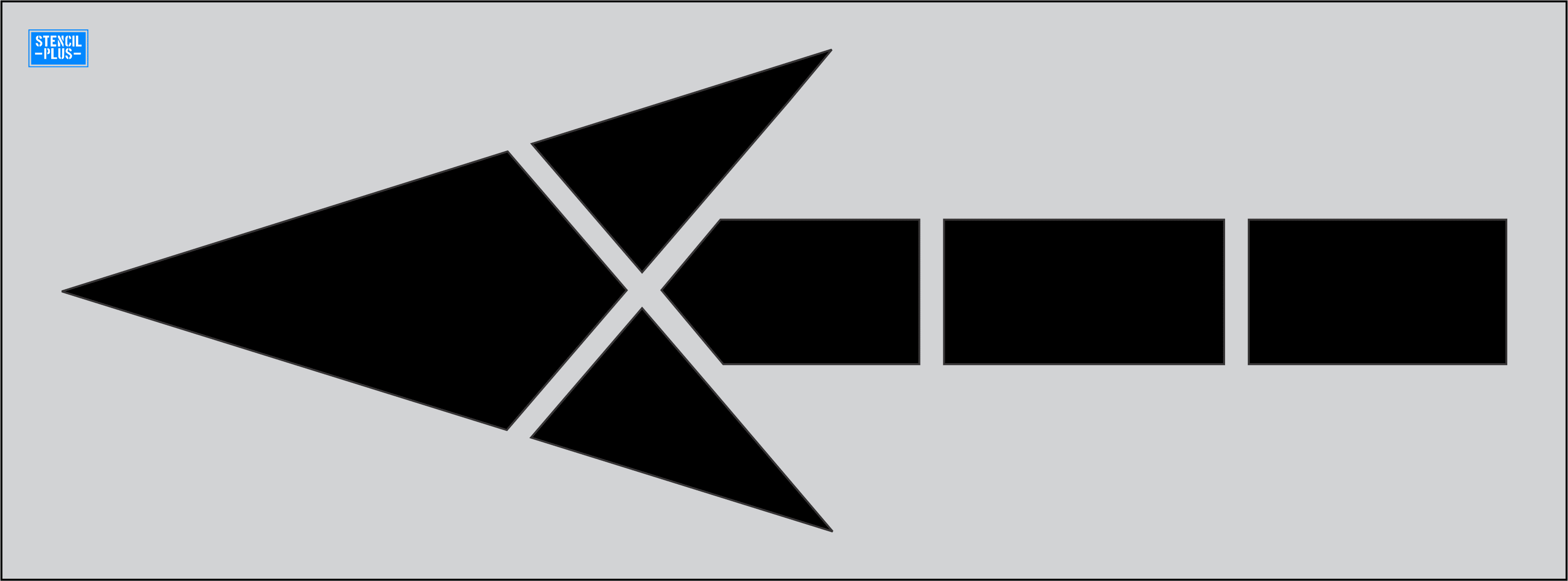 120" DOT Straight Arrow Pavement Marking Stencil Thickness: .060 ...
