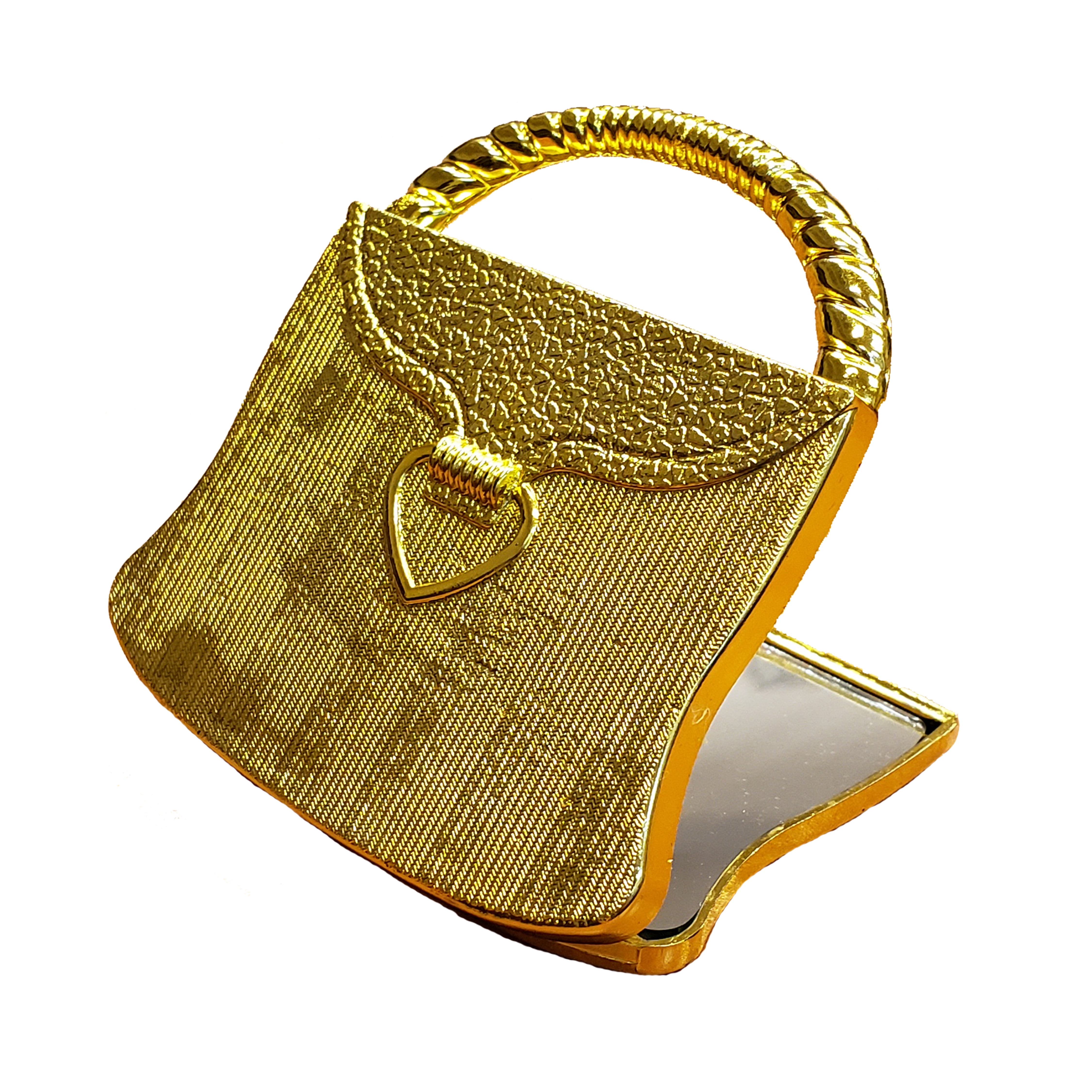 120 'Elegant Reflections' Collection Gold Purse Compact Mirror ...