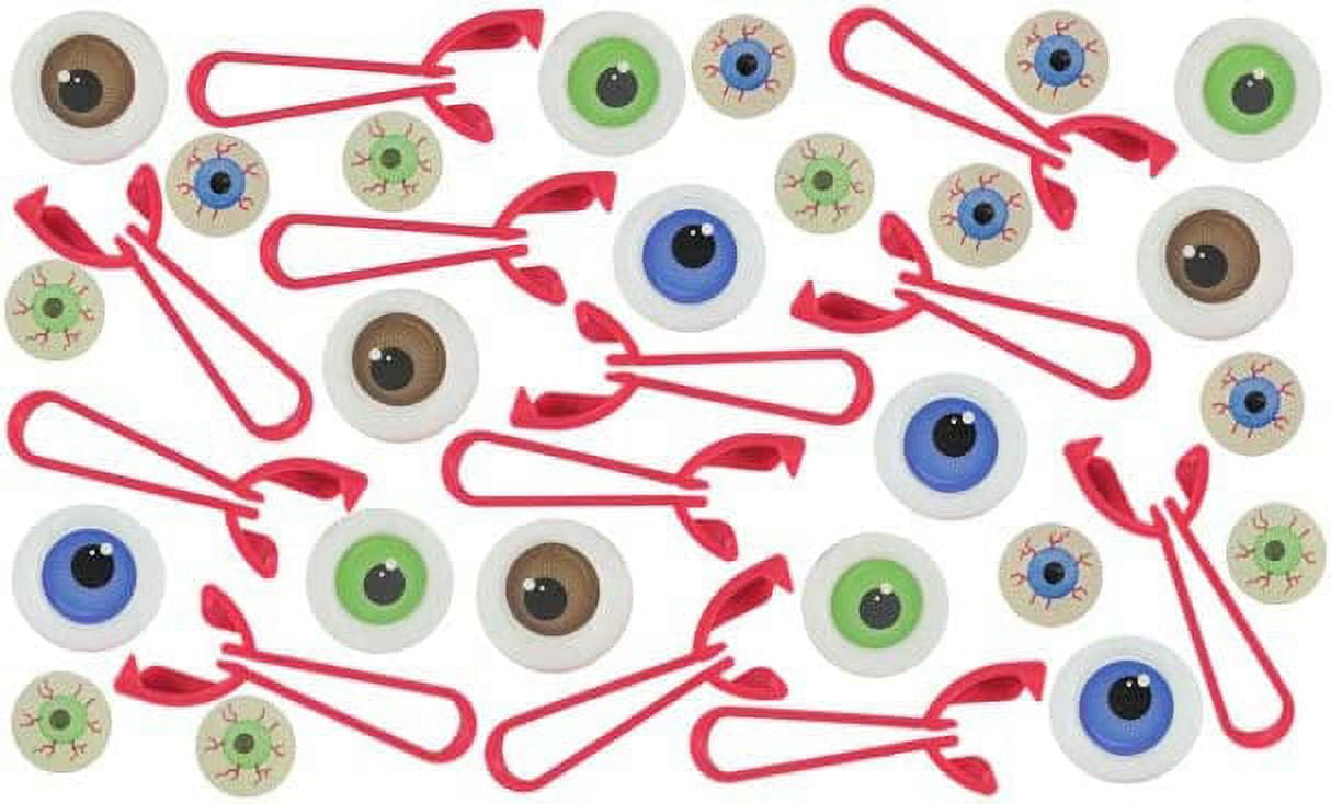 120 Eye Party Favors (Glow Bouncy Balls, Sticky, Disc Shooters ...