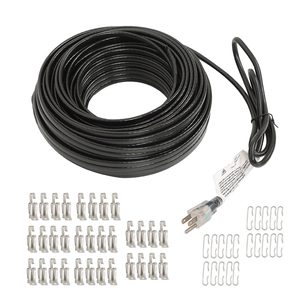 120 Feet Heat Tape 8 Watts Per Foot Heating Cable Suitable for Roof ...