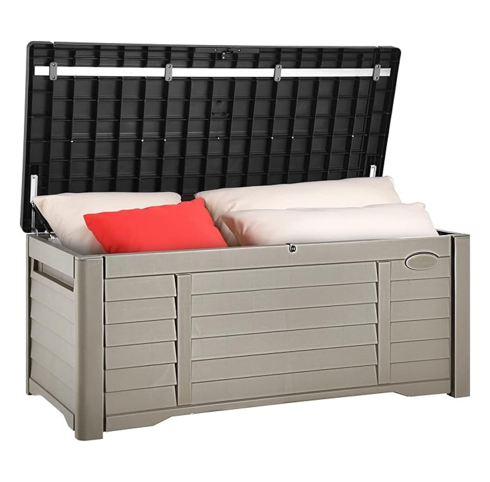 120 Gallon Large Outdoor Storage , Waterproof Cushion Storage with ...