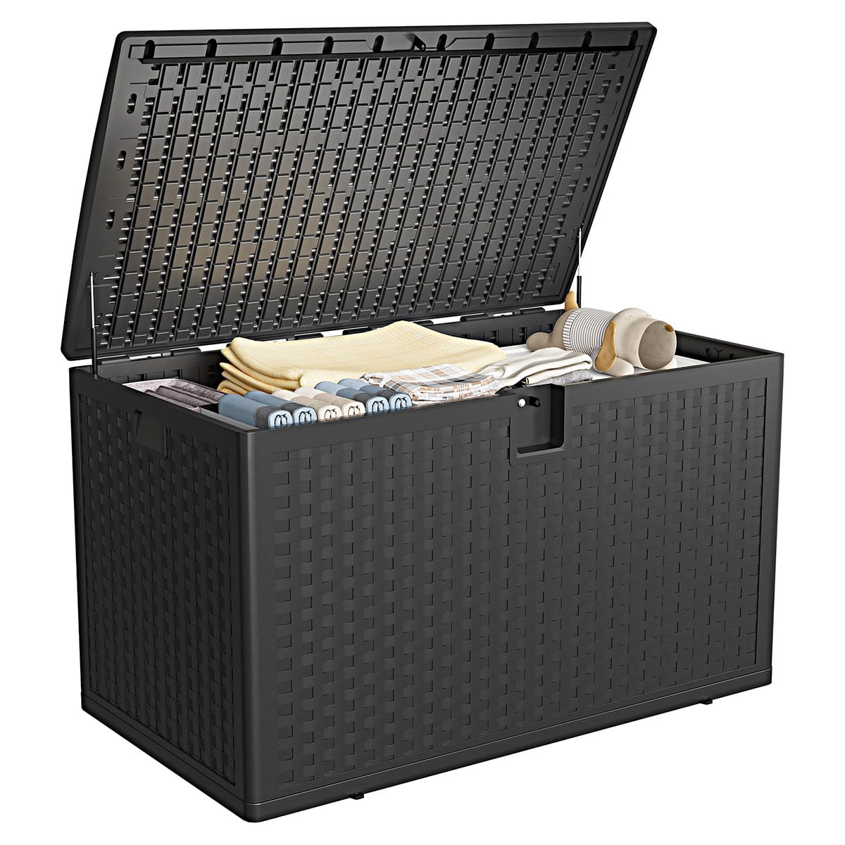 120 Gallon Outdoor Storage Box, Lockable Outside Storage Boxes ...