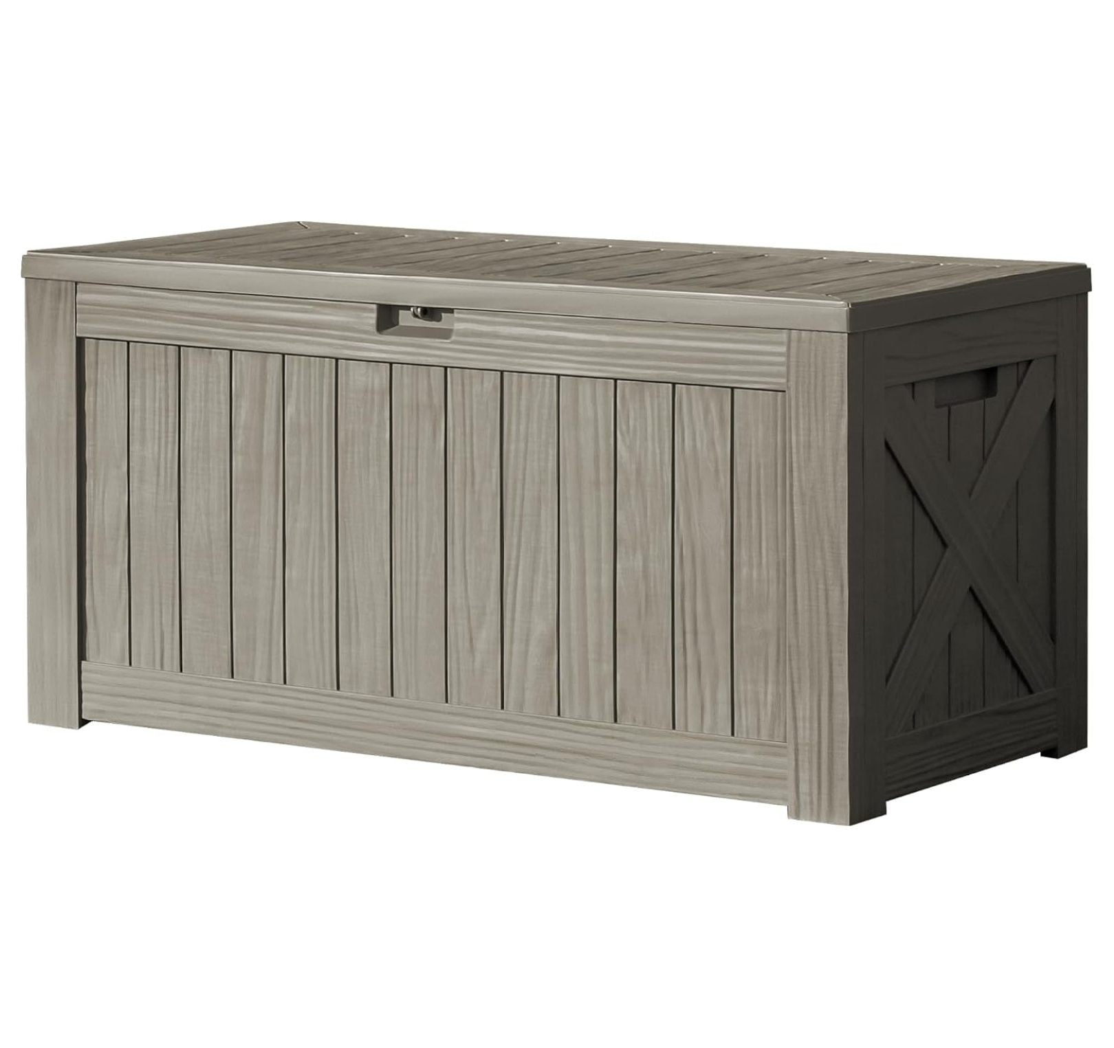 120 Gallon Resin Outdoor Storage Box Waterproof for Patio, Large ...