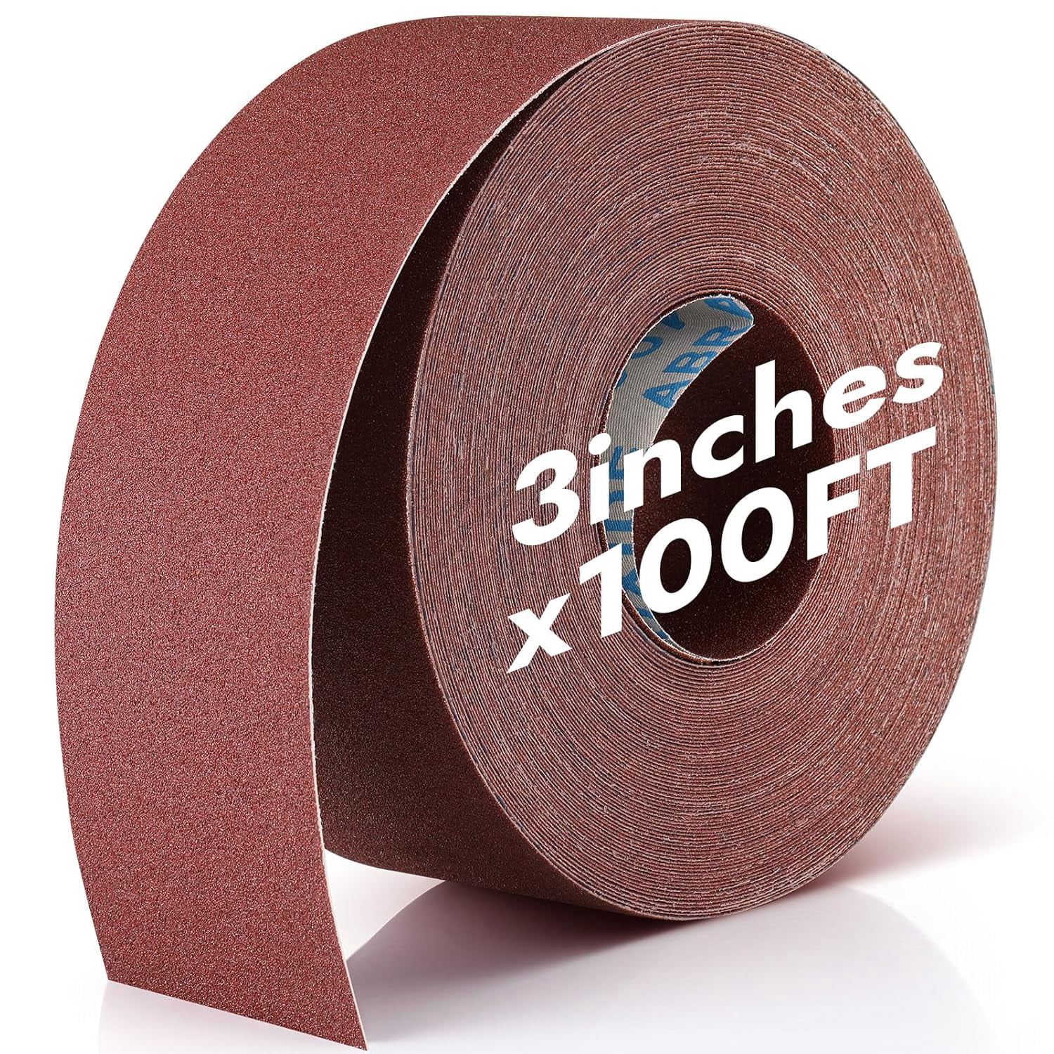 120 Grit Sandpaper Roll 3''x100 ft Long Emery Cloth Sand Paper Roll ...