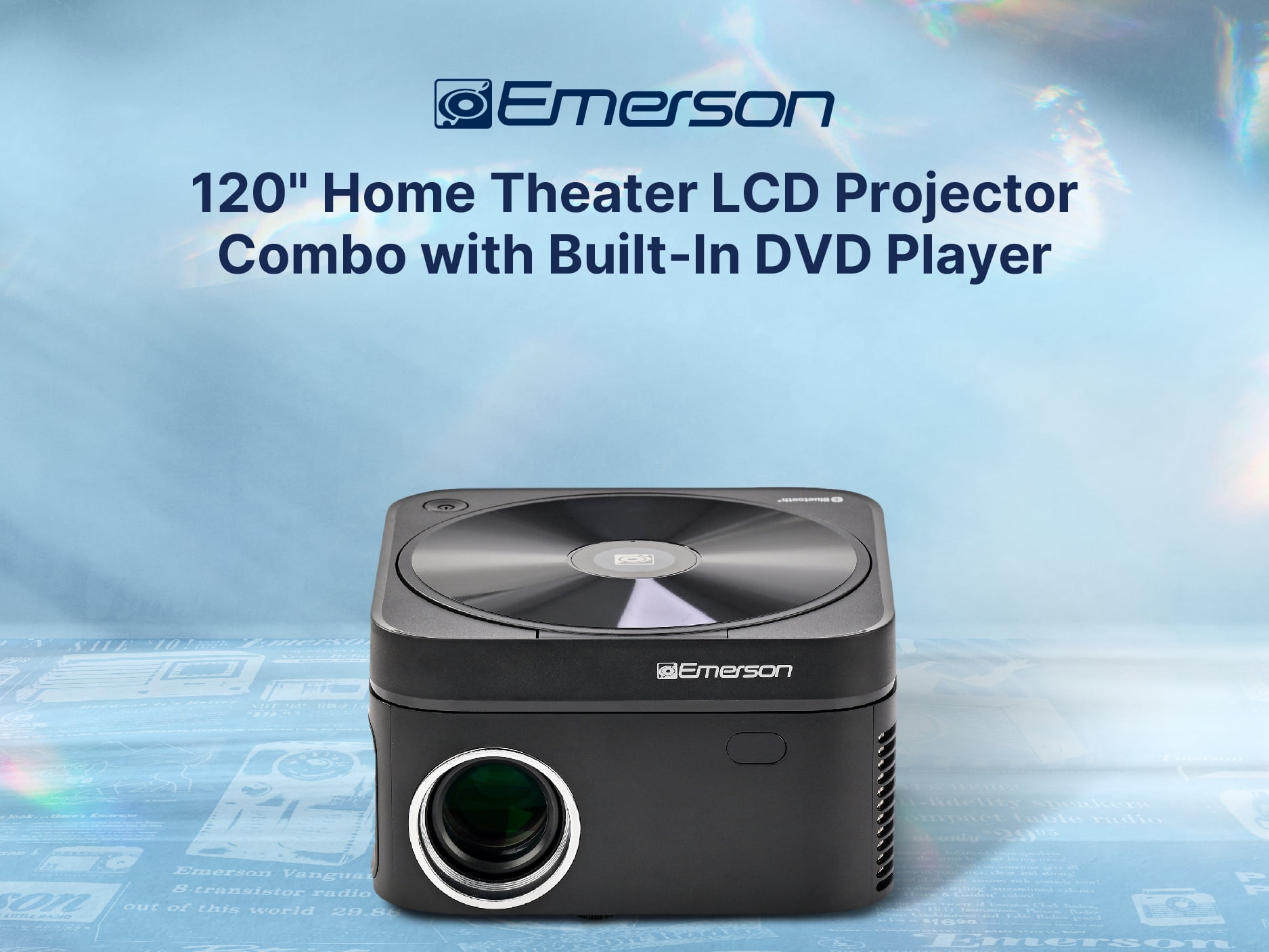 Emerson, Home Theater LCD Projector, EVP-2503C, 120-Inch - Walmart.com