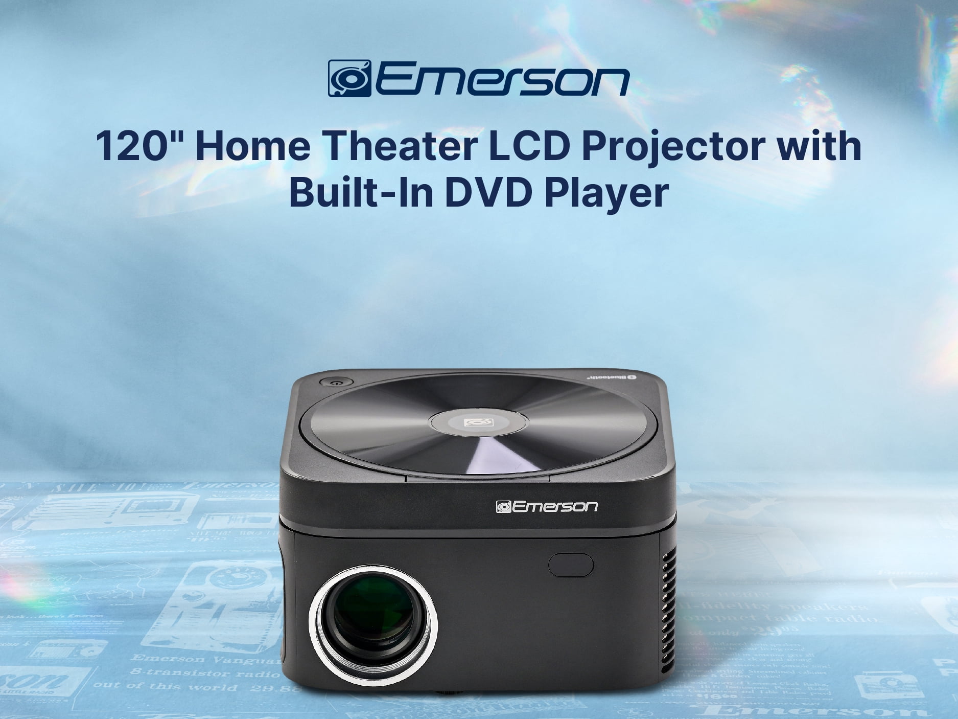 Emerson EVP-2502 120" Home Theater LCD Projector with DVD - Walmart.com
