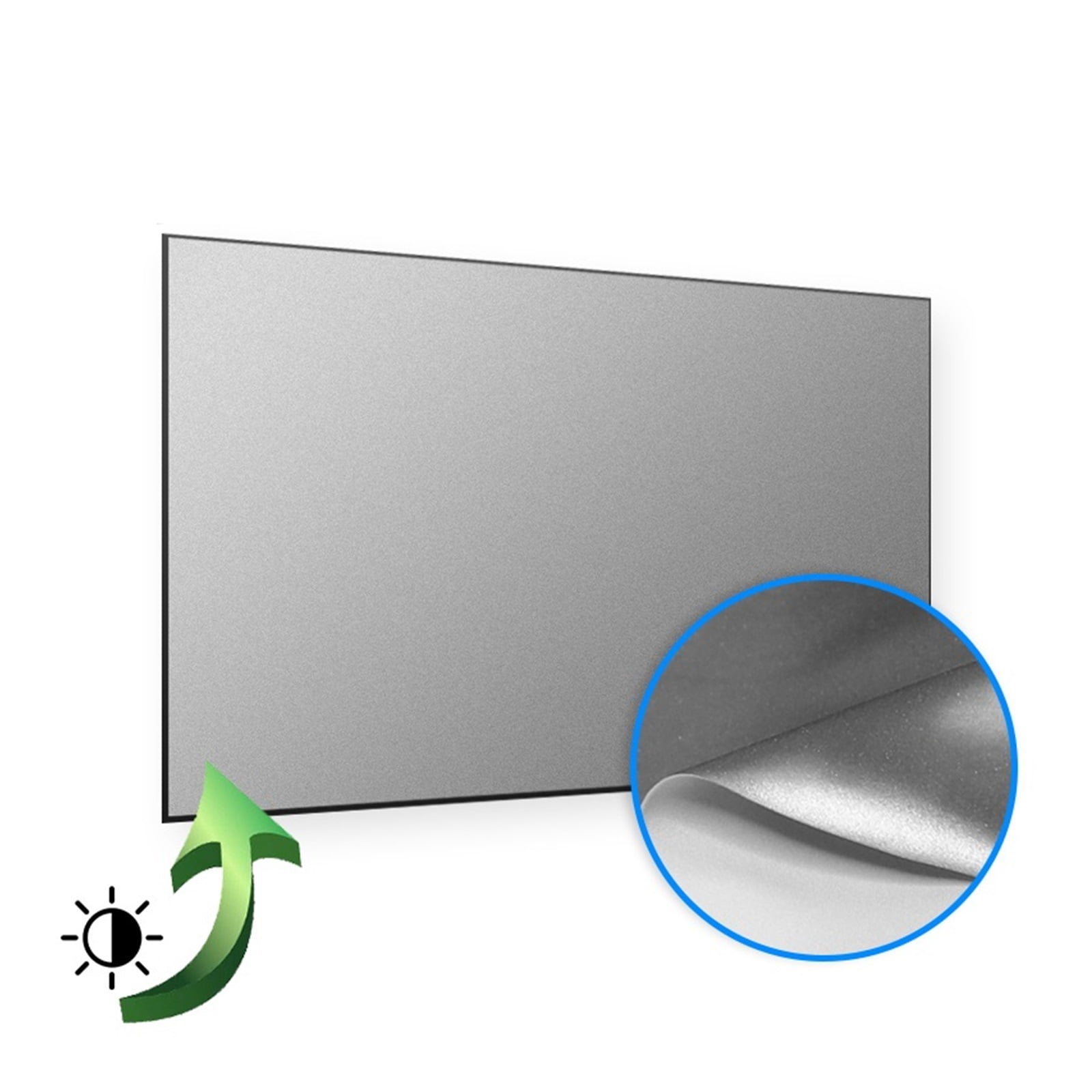 120 Inch Anti Light Screen AUN Projector Screen Home Wall Cinema ...