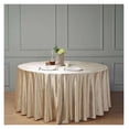 120 Inch Champagne Round Tablecloth - Premium Table Cloth for Wedding ...