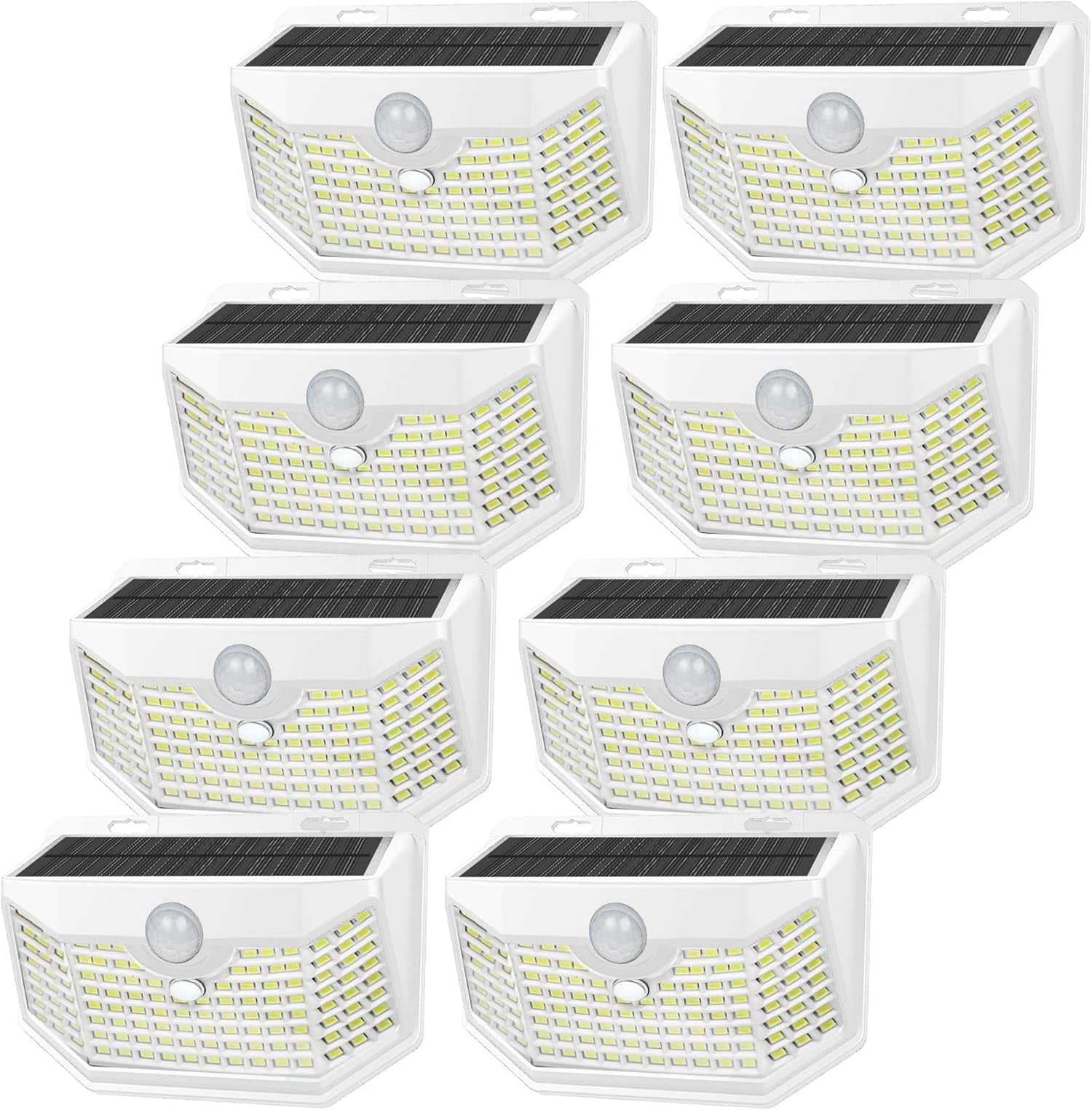 120 LED Solar Lights Outdoor with Motion Sensor and 3 Lighting Modes ...