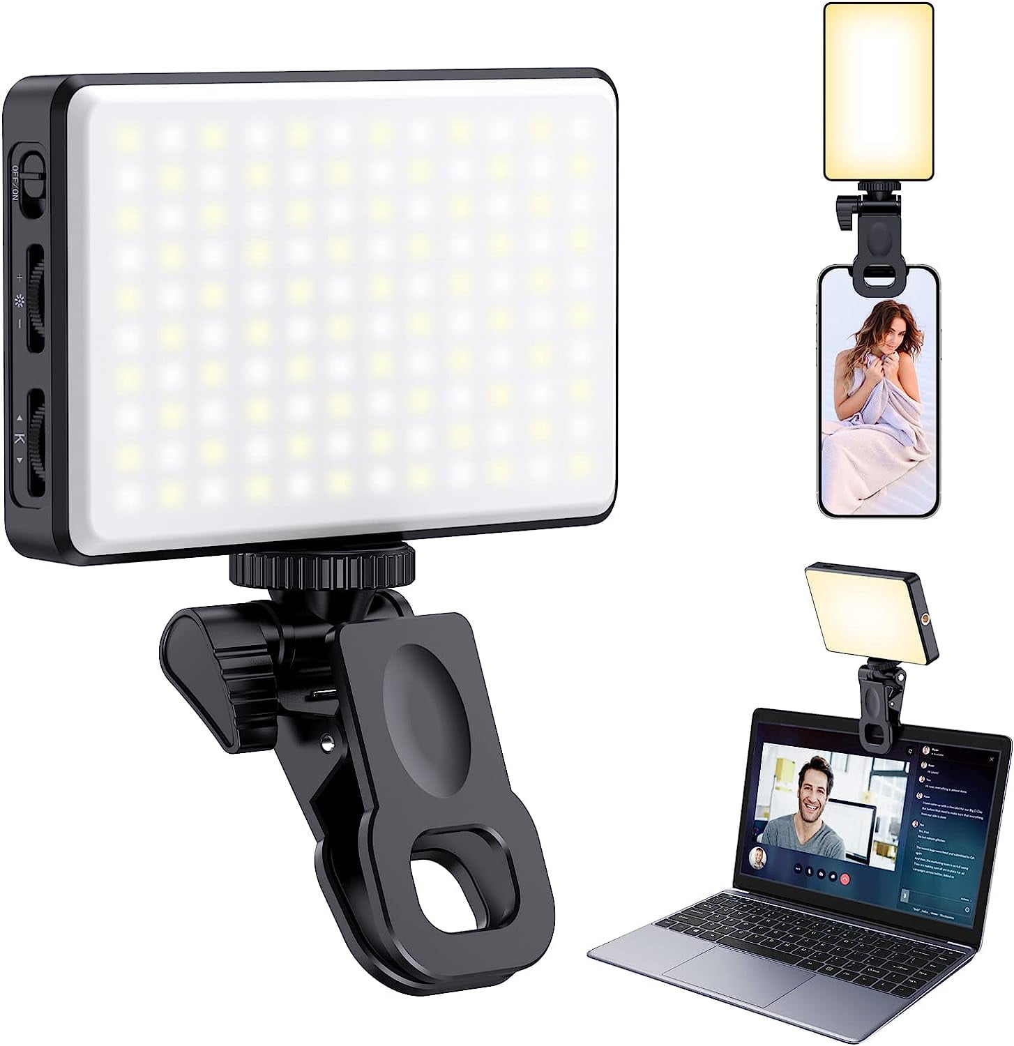 120 LED selfie light, 5000Mah rechargeable video light, adjustable with ...