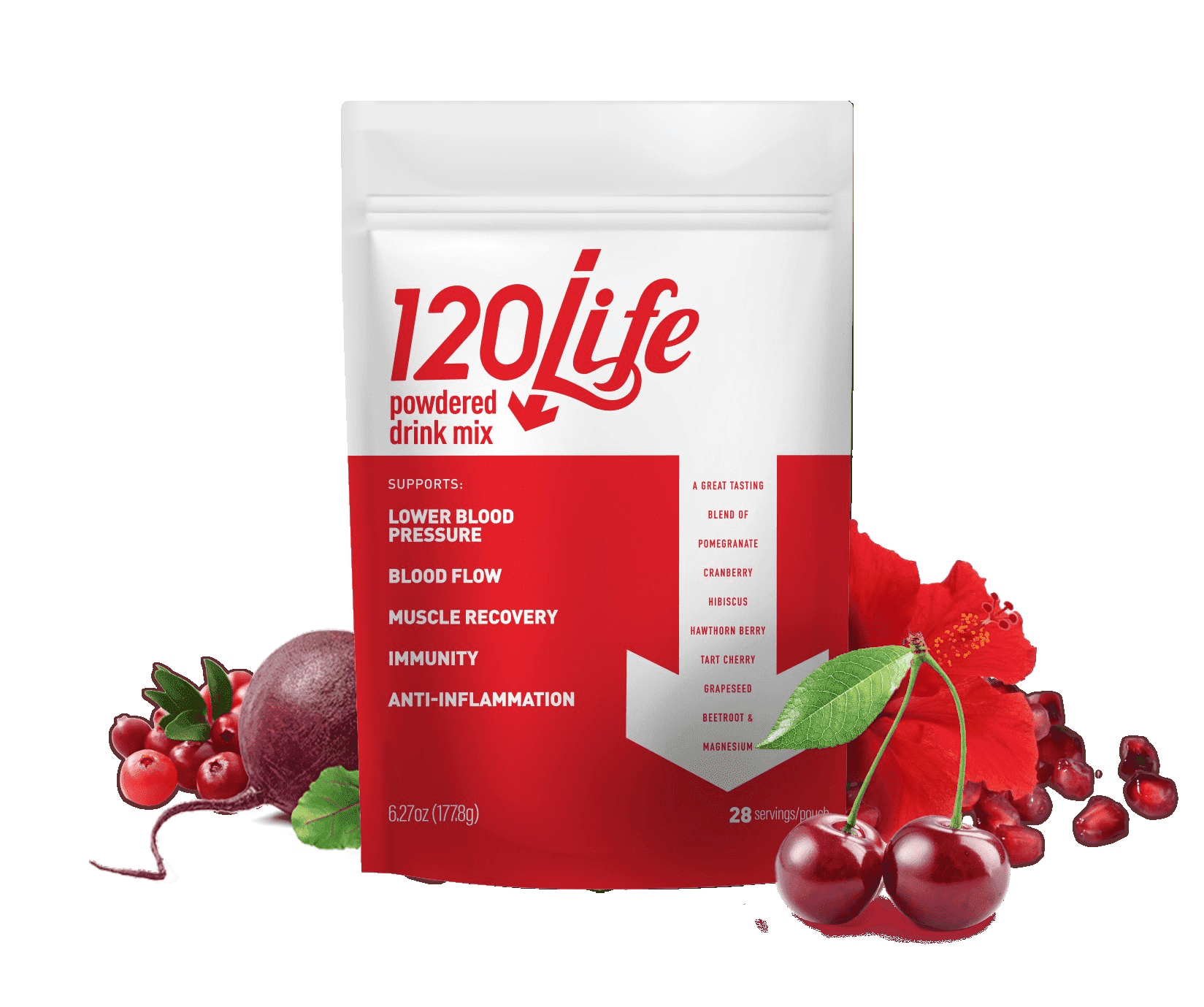 120/Life Powdered Drink Mix, 28 Servings, Superfood Blend for Healthy Blood Pressure - Walmart.com
