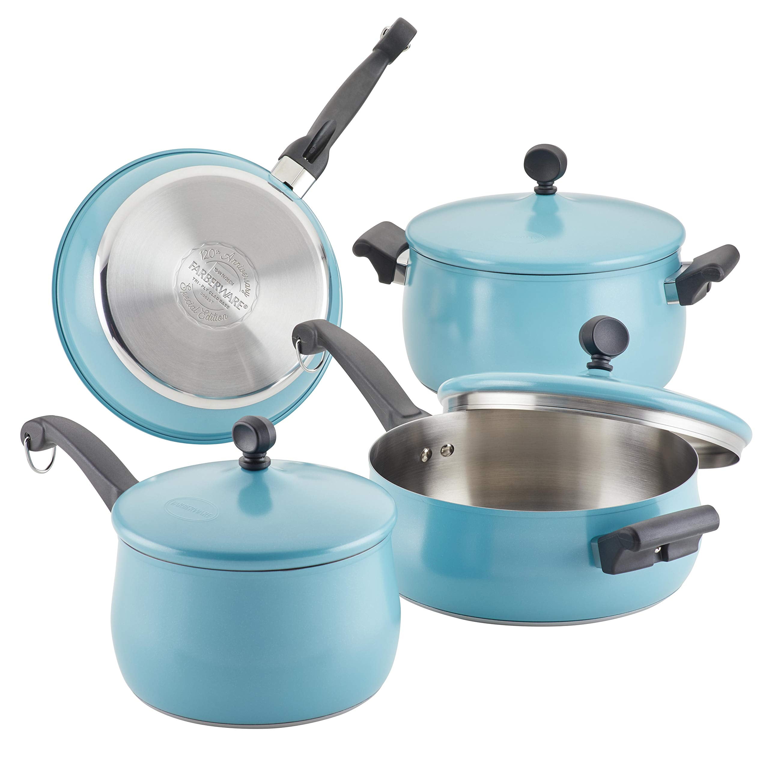 120 Limited Edition Stainless Steel Cookware Pots And Pans Set With ...