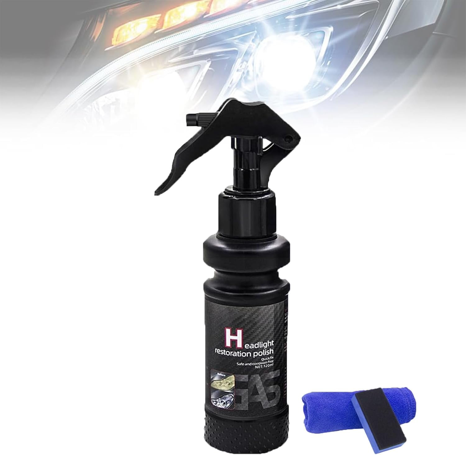 120 ML Stuffdatas Car Headlight Repair Fluid - 2025 Upgrade Automotive Headlamp Restoration ...