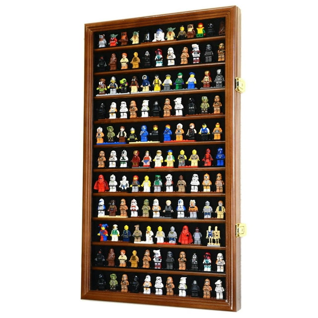 120 Mini Figures / Miniatures / Figurines Display Case Cabinet ...