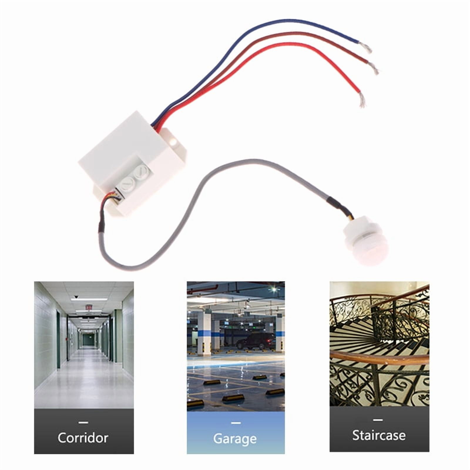 120° Mini Recessed PIR Ceiling Occupancy Motion Sensor Detector Light ...