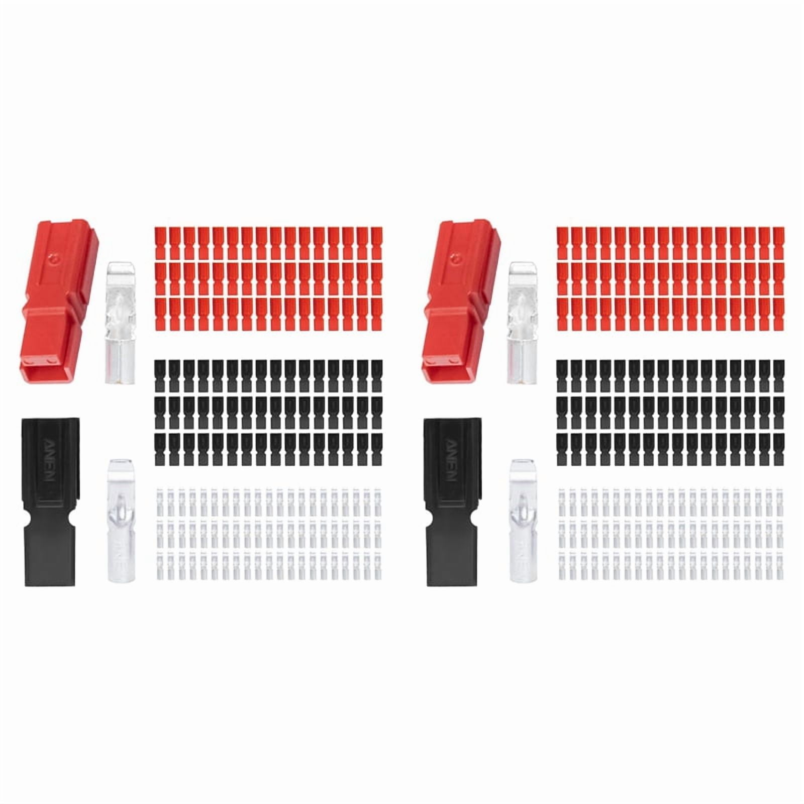 120 PCS 15A/30A/45 Amp Power Connectors Assortment Kit, Anen Power Pole ...