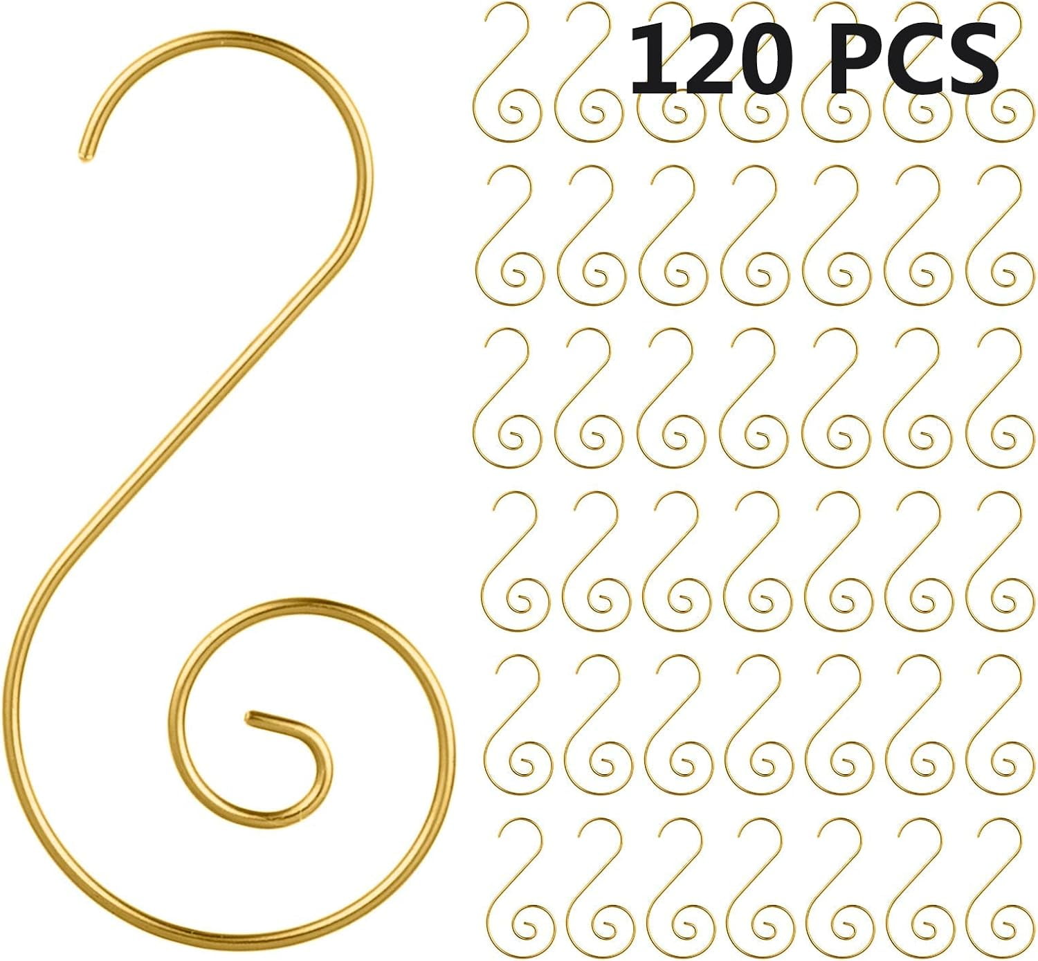 120 PCS Christmas Ornament Hooks - 2" Long Christmas Tree Decorating ...