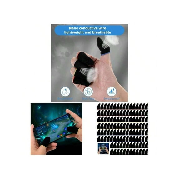 120 PCS Finger Sleeves Gaming, Thumb Sleeve Mobile Game Controller ...