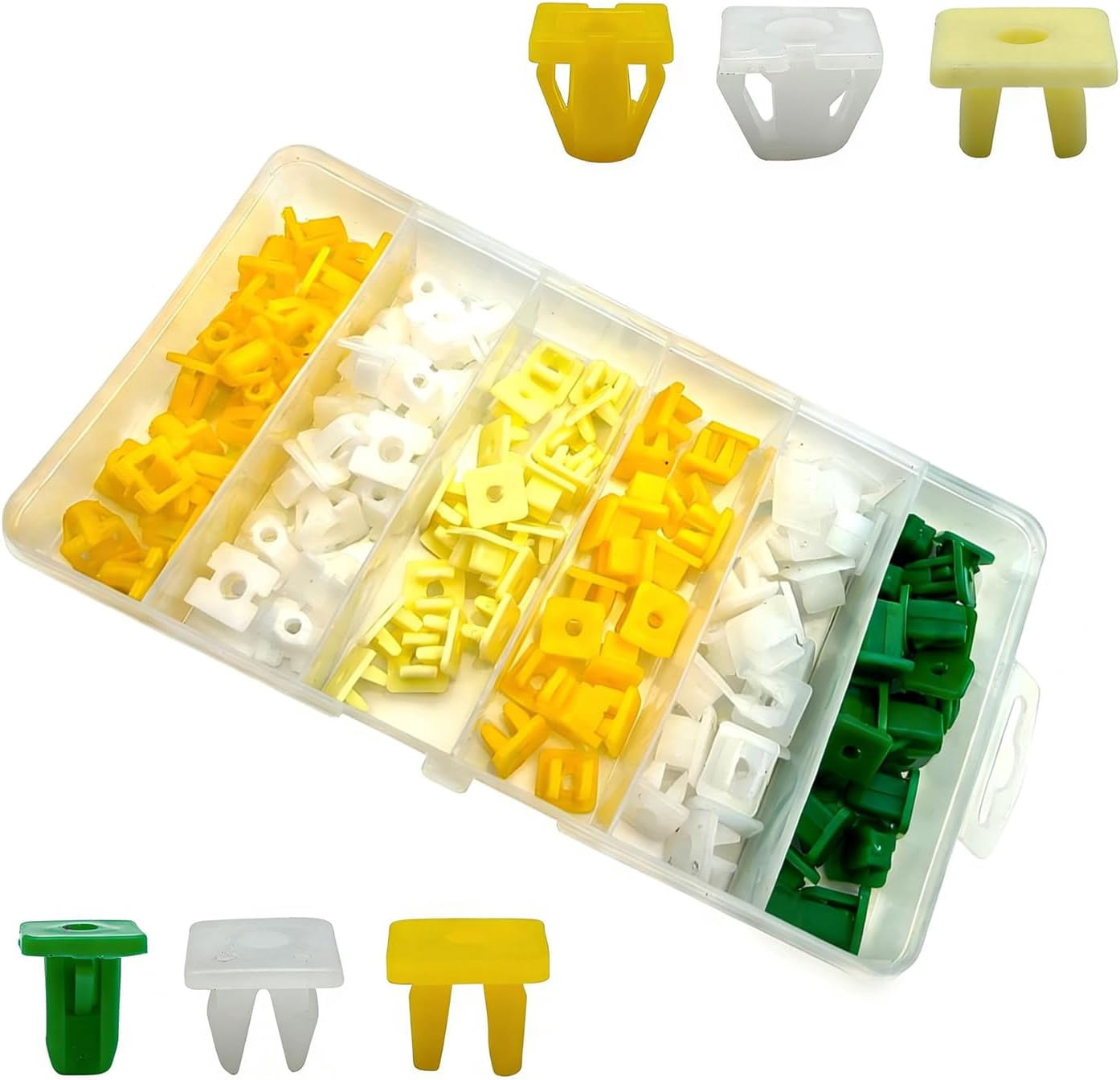 120 PCS Grommet Screw Nuts, Nylon License Plate Screw, Automotive Body ...