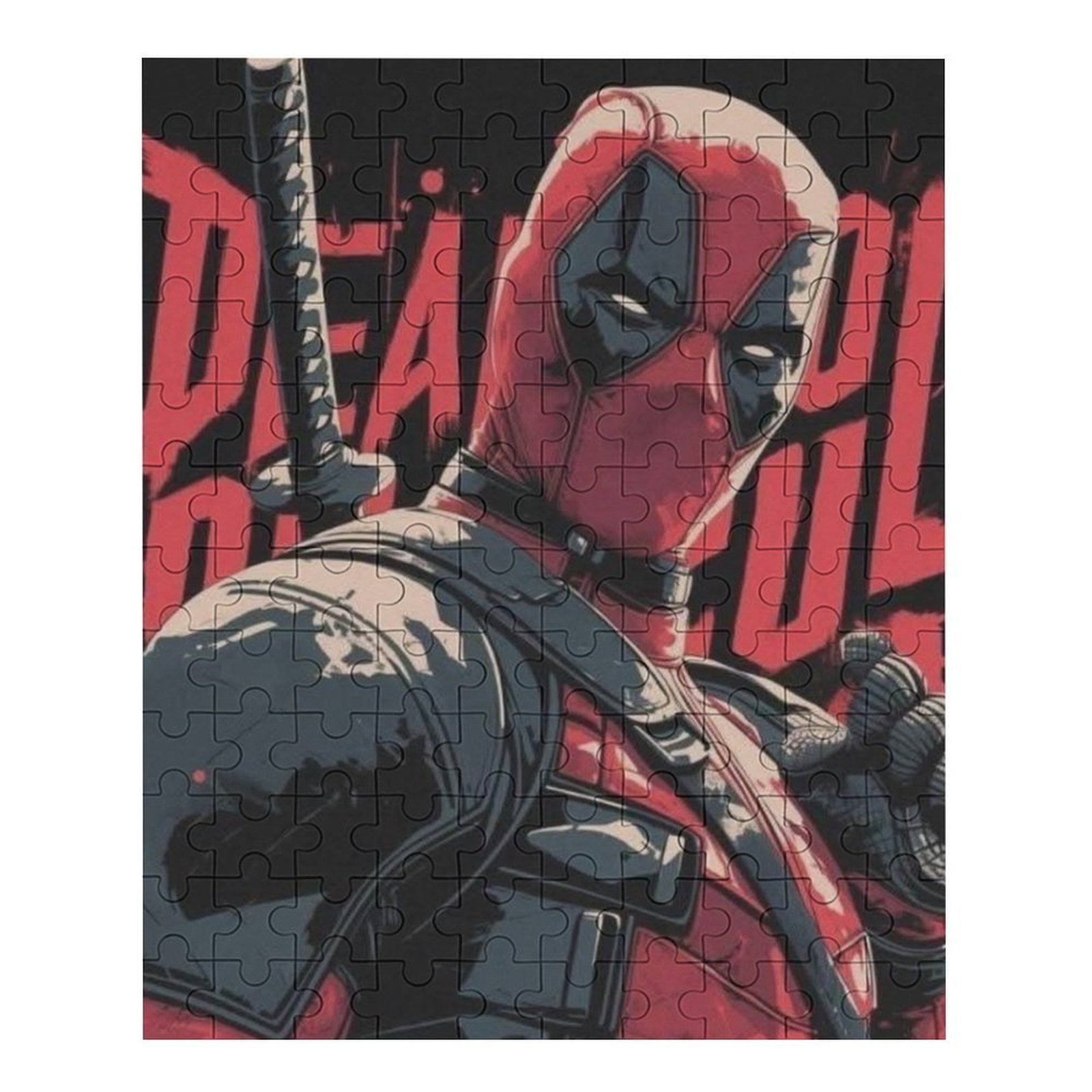 120 PCS Jigsaw Puzzle Deadpool Wooden Puzzle Challenging Game Fun ...