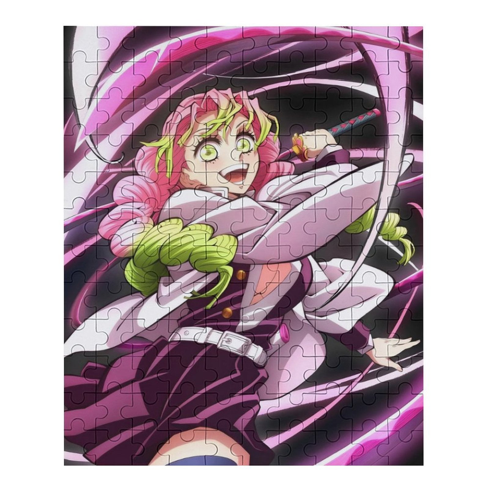 120 PCS Jigsaw Puzzle Demon Slayer Kanroji Mitsuri Wooden Puzzle ...