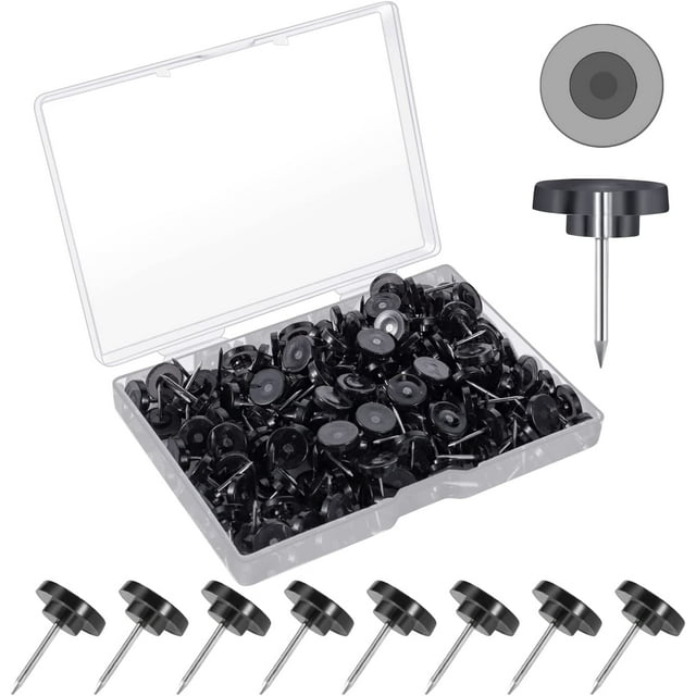 120 PCS Push Pins, Thumb Tacks Plastic Head and Steel Point Pushpins ...