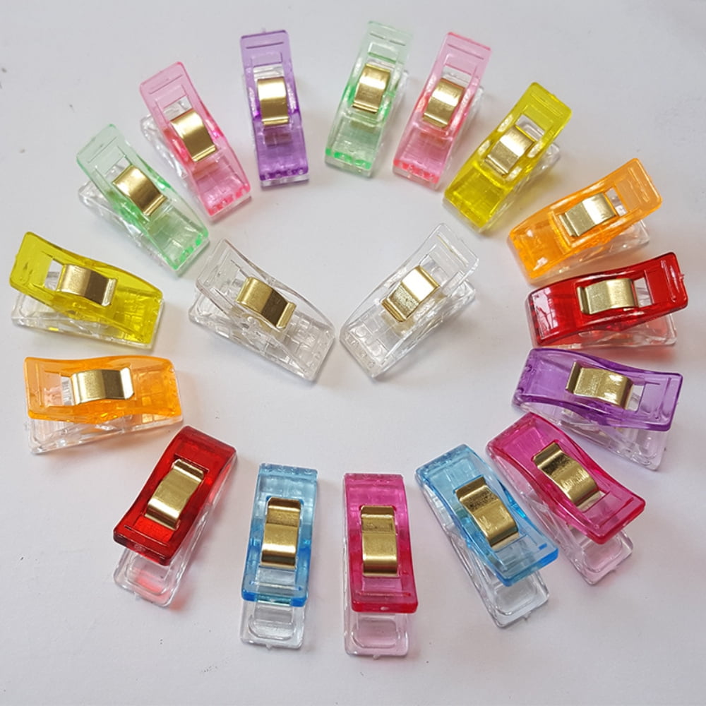 120 PCS Random Color Sewing Clips for Fabric, Mini Clips for Sewing ...