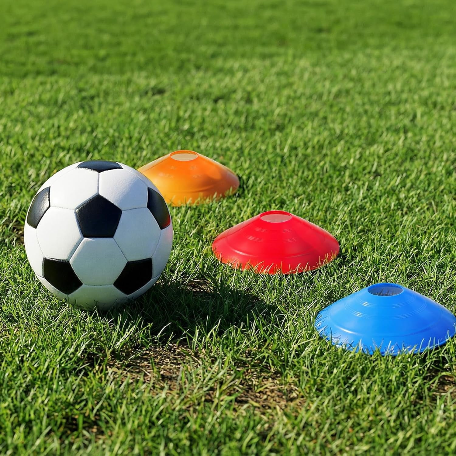 120-Pack Agility Soccer Cones with Portable Carry Bag - Premium Disc ...