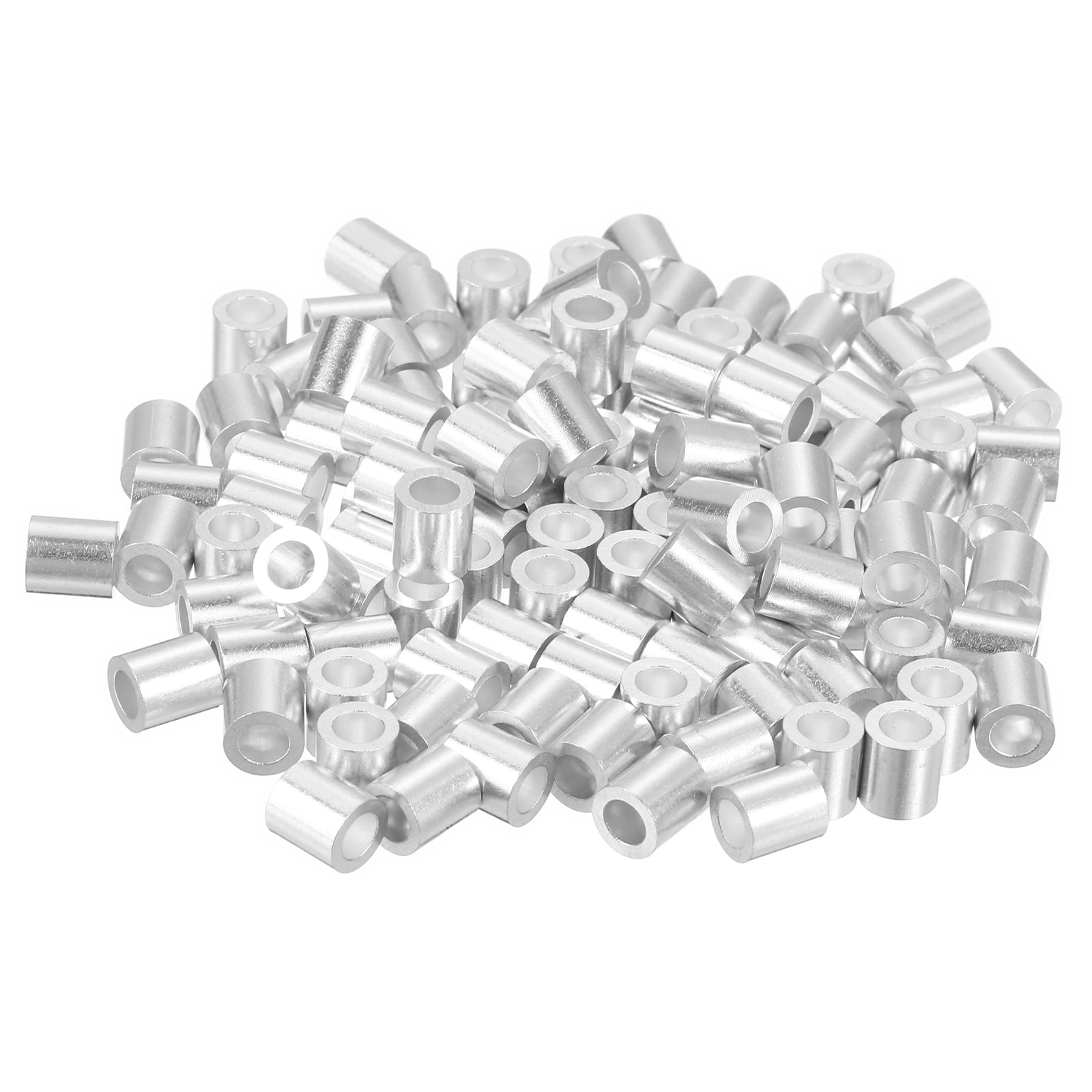 120 Pack Aluminum Crimping Loop Sleeve for 5/32" Diameter Wire Rope ...